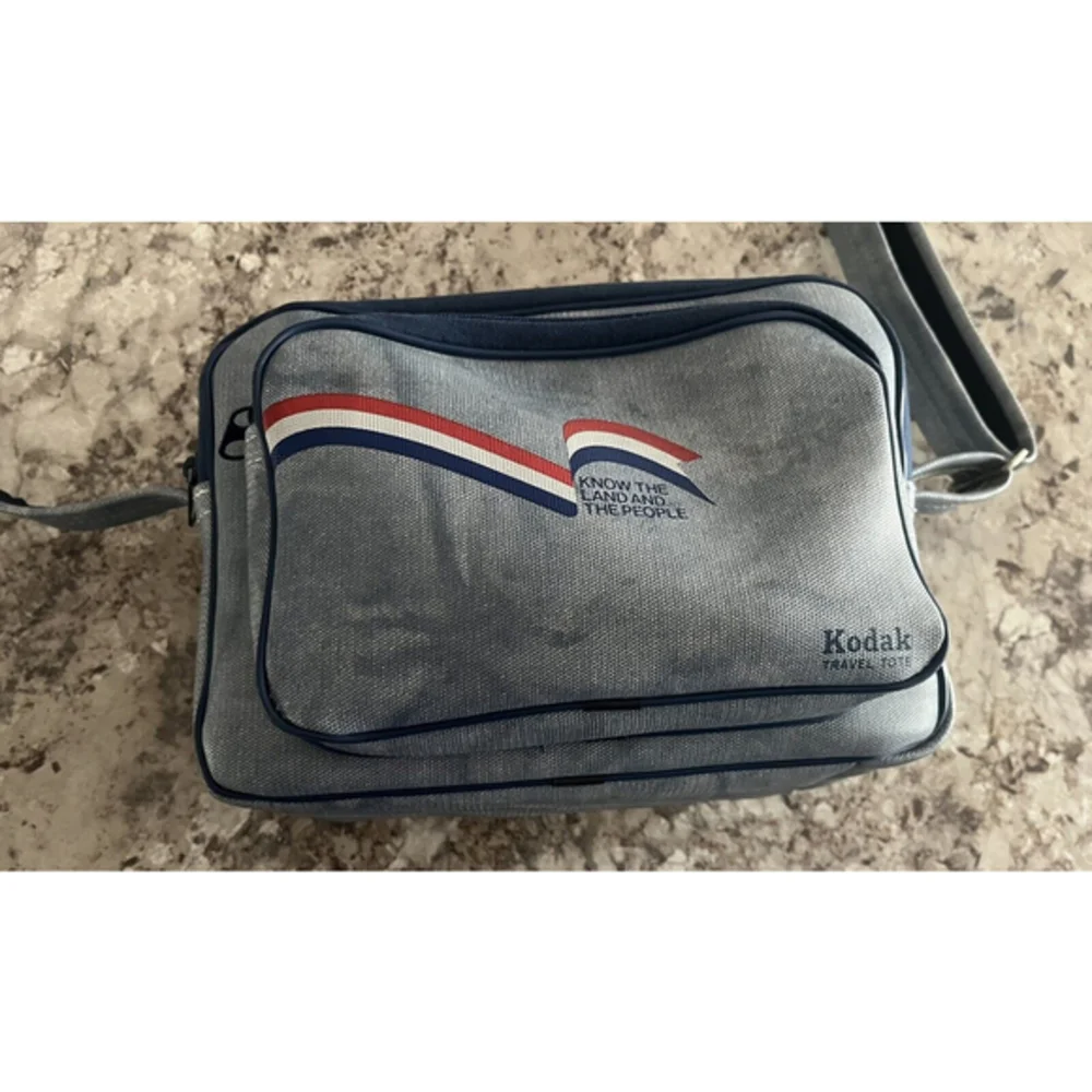 Kodak | Cameras, Photo & Video | Vtg Kodak Camera Bag Travel Tote Blue ...